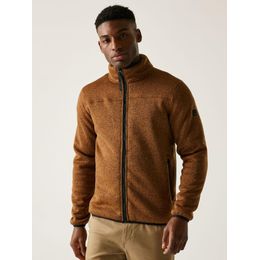 Regatta Fleecejacke "Branleigh" in Hellbraun - 73% | Gr&ouml;&szlig;e M | Herren-pullover-sport