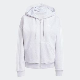 adidas Sportswear Athletic Zip-Up Hoodie 'Essentials' female Grey size M