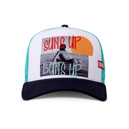 COASTAL Trucker Cap &raquo;HFT Sun`s Up&laquo; white/navy/turquoise