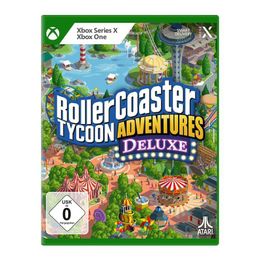 Atari Spielesoftware »RollerCoaster Tycoon Adventures Deluxe« Xbox Series X ohne Farbbezeichnung Gelände: Baue deinen Themenpark in den Bergen, in...