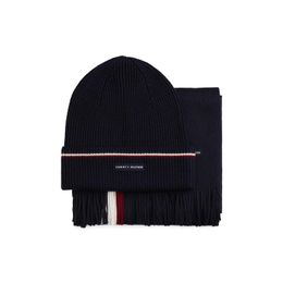 Tommy Hilfiger Beanie »TH RWB BEANIE & SCARF« in Geschenkbox, aus Wollmix Space Blue