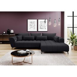WERK2 Ecksofa »Garay, XXL-Liegefläche, elektrisch ausziehbar auf ca. 228×126 cm« Luxus in Übergröße: XXL-Liegefläche, Komfort-Ottomane & stilvolle...