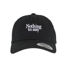 MisterTee Herren MisterTee Snapback Cap &raquo;MisterTee Nothing To Say Wooly Combed Cap&laquo;