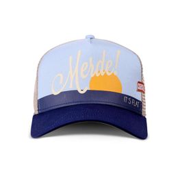 COASTAL Trucker Cap &raquo;HFT Merde&laquo; bleu