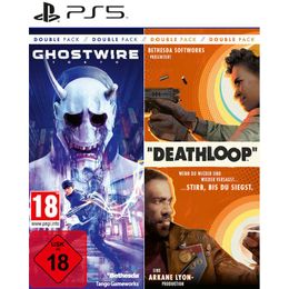 Bethesda Softworks Spielesoftware &raquo;DEATHLOOP / Ghostwire: Tokyo [Double Pack]&laquo; PlayStation 5 bunt und STELLE DICH DEM UNBEKANNTEN in Ghostwire: Tokyo.