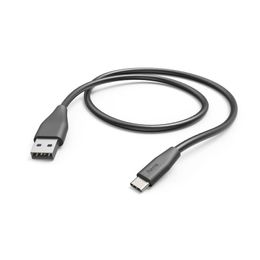 Hama USB-Kabel &raquo;USB-Kabel Ladekabel, USB-A - USB-C, 1,5 m, Schwarz&laquo; schwarz