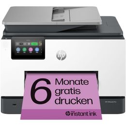 HP Multifunktionsdrucker »OfficeJet Pro 9132e« 3 Monate gratis Drucken mit Instant Ink inklusive weiß/grau Mit HP+ 3 Probemonate HP Instant Ink...