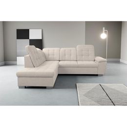 WERK2 Ecksofa &raquo;Bonny inkl. Kopfteilverstellung, Bettfunktion, Stauraum, Breite 265cm&laquo; Komfortwunder mit Schlaffunktion, verstellbarem Kopfteil &...