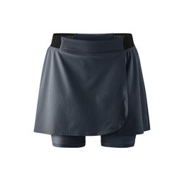 Gonso Damen Radhose &raquo;Adventure Skirt W&laquo; Damen Radrock mit Sitzpolster enganliegender Fahrradrock mit Innenhose blau 42, Normalgr&ouml;&szlig;en
