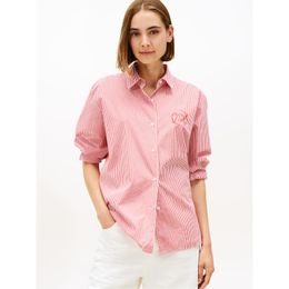 Tommy Hilfiger Hemdbluse &raquo;COTTON EASY SHIRT&laquo; Primary Red/Ecru Stripe 46 46 Bluse von Tommy Hilfiger Womanswear