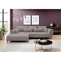 WERK2 Ecksofa »Garay, XXL-Liegefläche, elektrisch ausziehbar auf ca. 228×126 cm« Luxus in Übergröße: XXL-Liegefläche, Komfort-Ottomane & stilvolle...