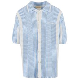 ANOTHER COTTON LAB Langarmhemd &raquo;Oversized Mesh Knit Summer Shirt&laquo; blau XS - US-Gr&ouml;&szlig;en US-Gr&ouml;&szlig;en XS Elegante Blusen fuer Business und Freizeit