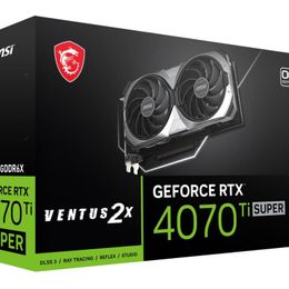 MSI Grafikkarte »GeForce RTX 4070 Ti SUPER 16G VENTUS 2X OC« ohne Farbbezeichnung