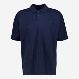 BOSS Dunkelblaues PeDenim Poloshirt aus Jersey