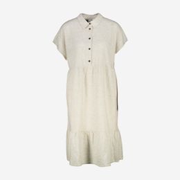 Heine Beigefarbenes Midikleid aus Leinenmischung