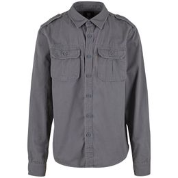 Brandit Langarmhemd &raquo;Herren Vintage Shirt&laquo; 1 Stk. charcoal grey 6XL - US-Gr&ouml;&szlig;en US-Gr&ouml;&szlig;en 6XL Langarmhemden f&uuml;r vielseitige Outfit-Optionen