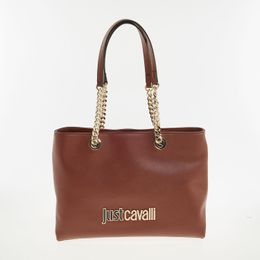 Just Cavalli Braune Tote Bag mit Logo