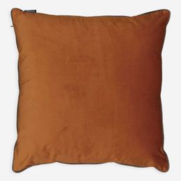 Paoletti Kürbisorangefarbenes Meridian Kissen aus Samt 55x55cm