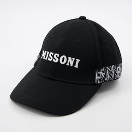 Missoni Schwarze Cap mit gesticktem Logo