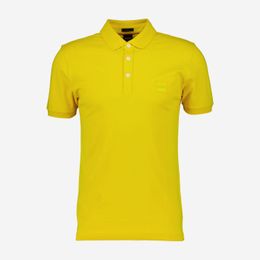 BOSS Gelbes Poloshirt mit Logo-Detail