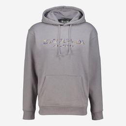 Scotch & Soda Grauer Kapuzenpullover mit Logo