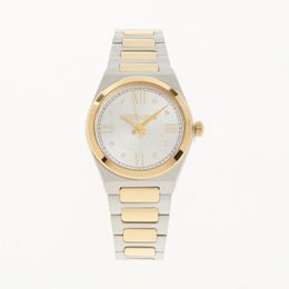 Roberto Cavalli Silber-goldfarbene Armbanduhr