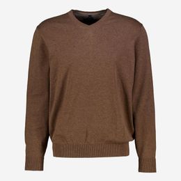 Casamoda Brauner Pullover mit V-Ausschnitt
