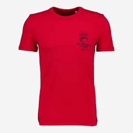 s.Oliver Rotes bedrucktes T-Shirt
