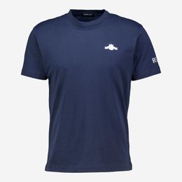 Replay Dunkelblaues T-Shirt mit aufgedrucktem Logo