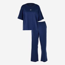 Marc O'Polo Dunkelblauer Pyjama-Set aus T-Shirt und Hose
