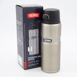 Thermos Silberfarbene isolierte Trinkflasche 0,7l