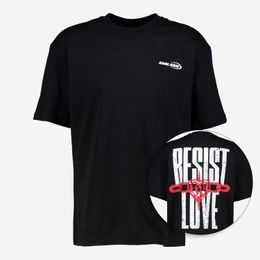 Karl Kani Schwarzes T-Shirt mit Logo-Detail und Aufdruck