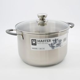 Topf mit Deckel aus Edelstahl 26x24cm