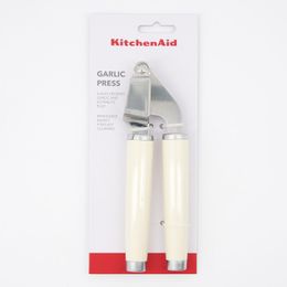 KitchenAid Cremefarben-silberfarbene Knoblauchpresse