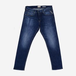Replay Dunkelblaue Regular Slim Fit Willbi Jeans