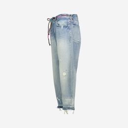 Scotch & Soda Hellblaue Straight Jeans mit Waschung