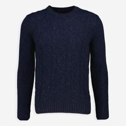 Ferrante Dunkelblauer Pullover mit Rundhalsausschnitt