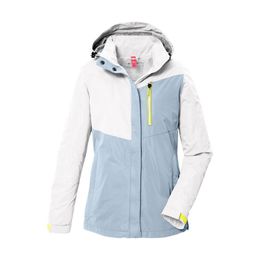 Killtec Funktionsjacke &raquo;KOS 366 WMN JCKT&laquo; Wasser- und winddichte Damenjacke, abnehmbare Kapuze, PFAS-frei hellblau 44 44 Damen Funktionsjacke mit...