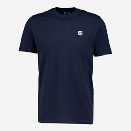 Diesel Dunkelblaues T-Shirt mit Logo-Detail