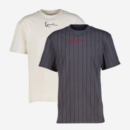 Karl Kani 2er-Pack mehrfarbige T-Shirts mit gesticktem Logo