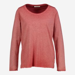 Smith & Soul Rotes lang&auml;rmliges Oberteil mit Waschung