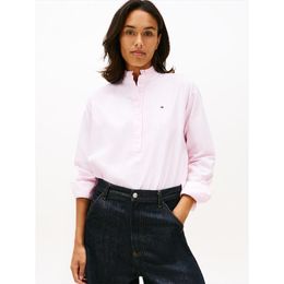 Tommy Hilfiger Langarmbluse &raquo;OXFORD RUFFLE NECK SHIRT&laquo; Classic Ithaca Stp Mid pink 34 34 Bluse von Tommy Hilfiger Womanswear