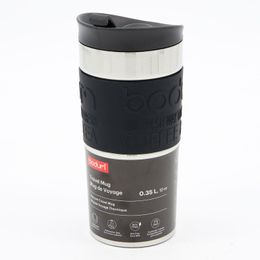 Bodum Schwarz-silberfarbener Reisebecher 0,35l