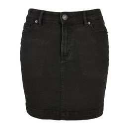 Urban Classics Jerseyrock »Damen Ladies Organic Stretch Denim Mini Skirt« 1 Stk. black washed 34 34 Frauen Jeansrock in Mini-Länge mit hohem Bund