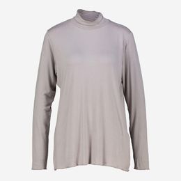 Smith & Soul Taupefarbener d&uuml;nner Pullover mit Rollkragen