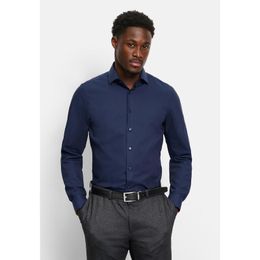 OLYMP Businesshemd &raquo;Level Five 24/Seven, body fit, Businesshemd, Modern Kent&laquo; Marine 37 - Normaler Arm Normaler Arm 37 Jersey-Hemd
