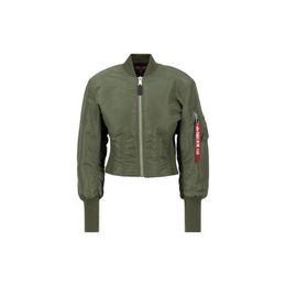 Alpha Industries Bomberjacke &raquo;Waisted MA-1 W&laquo; sage-green XL XL Flight Nylon Stoff