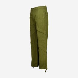 EIGHTYFIVE Dunkelgrüne Straight Fit Cargo Jeans