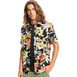 Quiksilver Kurzarmhemd &raquo;Garden Path&laquo; Tarmac Garden Path S - US-Gr&ouml;&szlig;en US-Gr&ouml;&szlig;en S Stoff: Baumwollstoff [115 g/m2]