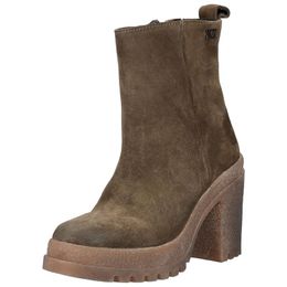 Lazamani High-Heel-Stiefelette &raquo;Stiefelette Veloursleder&laquo; Taupe 40 40 Verschluss: Rei&szlig;verschluss